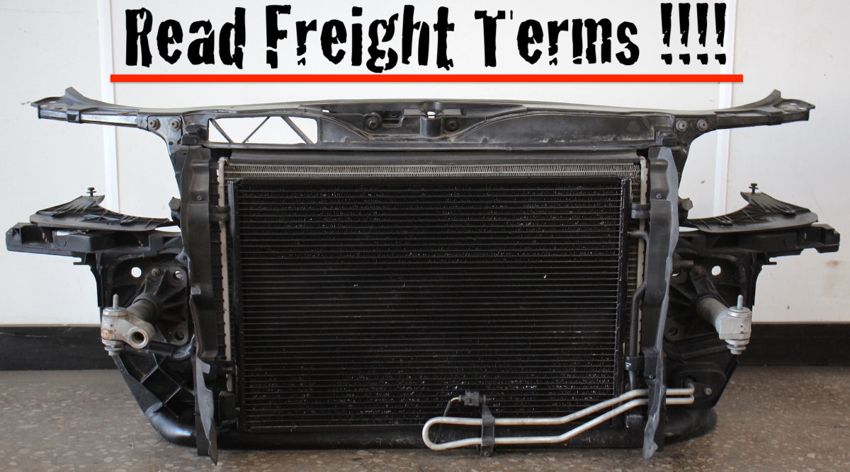 Loaded Radiator Condenser Core Support Nose Coolers Fans 02-05 Audi A4 ...