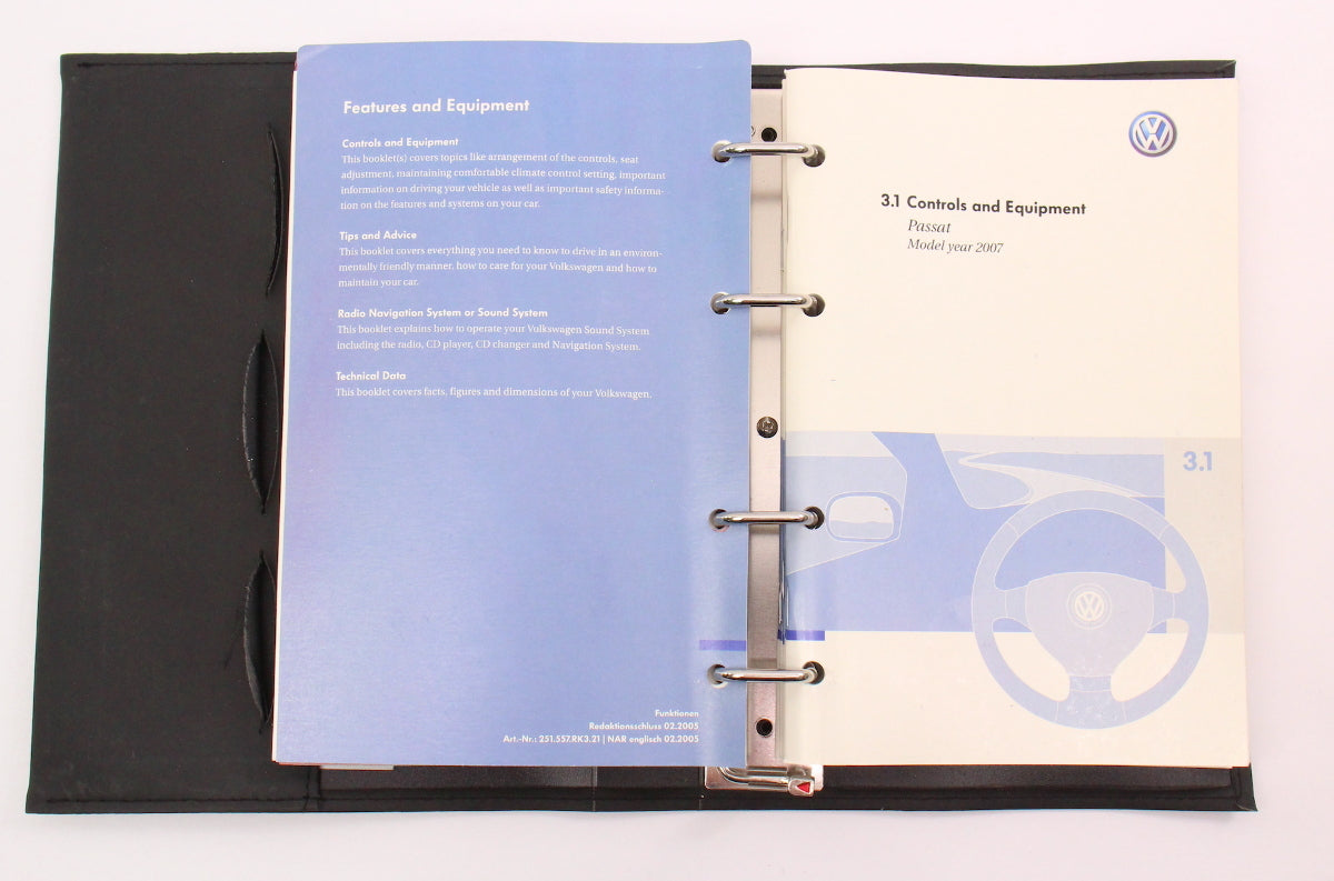 Owners Manual Book 2007 VW Passat B6 - Genuine Volkswagen ...