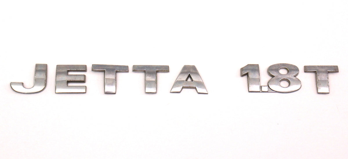 J E T T A 1.8T Trunk Emblem Badge Letters 99-05 VW Jetta MK4 - Genuine ...