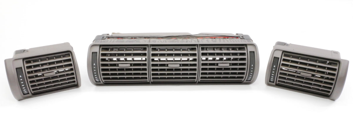 Dash Air Vent Set 99-02 Audi A4 S4 B5 Grey Genuine - 8D1 820 901 A / 9 ...