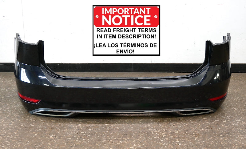 Rear Bumper Cover 18-19 VW Golf Sportwagen MK7 LC9X Black Genuine 5GM ...